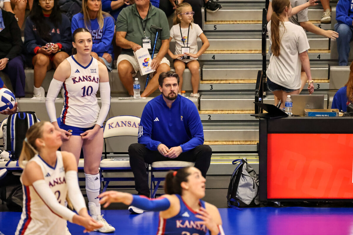 KU volleyball drops home opener in five sets against No. 8 ASU - KU Sports